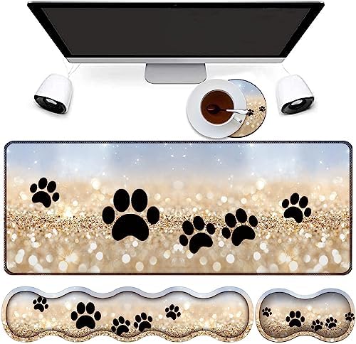 Amazon.com: 4 in 1 Mouse Pad Combo, Large Gaming Mouse Pad + Keyboard ...