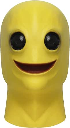 Alien Mask New Yellow Smile Mask Realistic Full Head Latex Mask ...