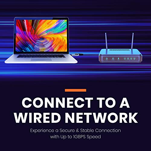 Helix USB Connect USB-C to Ethernet Adapter, 1GBPS Connection Speed, Ethernet Port, Adapter to ...