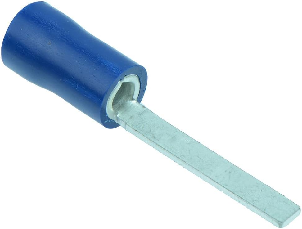 Blue 18mm Blade Terminal Crimp Connector (Pack of 100) : Amazon.co.uk ...
