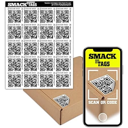 Amazon.com : Custom QR Code Sticker Labels, kiss Cut Stickers ...