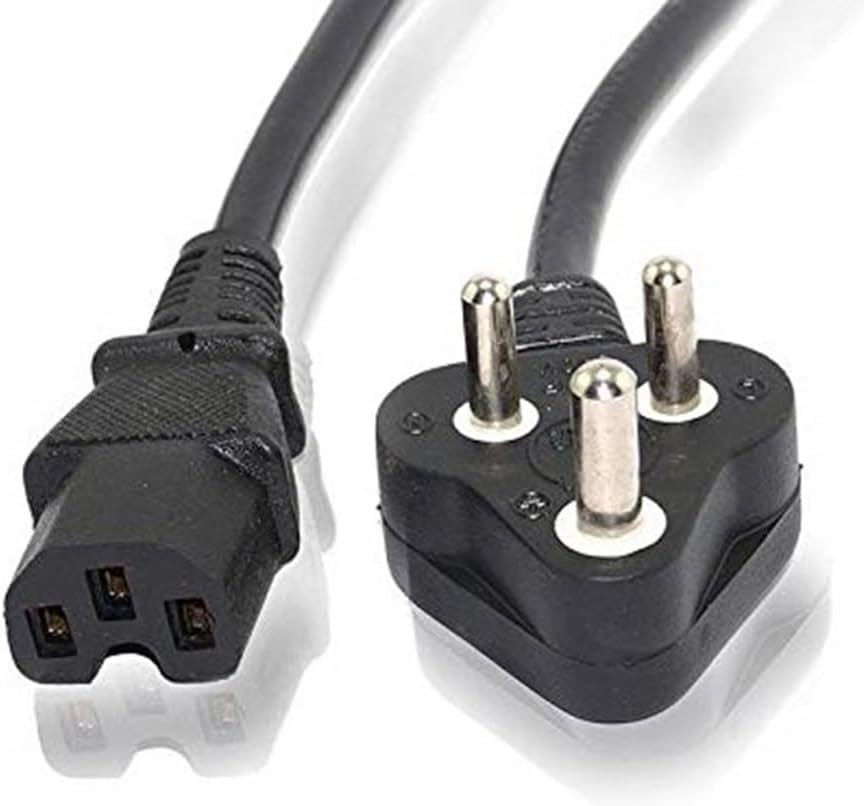 NISHTECH Computer Power Cable Cord for Desktops, PCs, Printers, and ...
