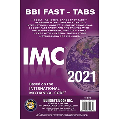 2021 International Mechanical Code® (IMC) Fast-Tabs: Buildersbook ...