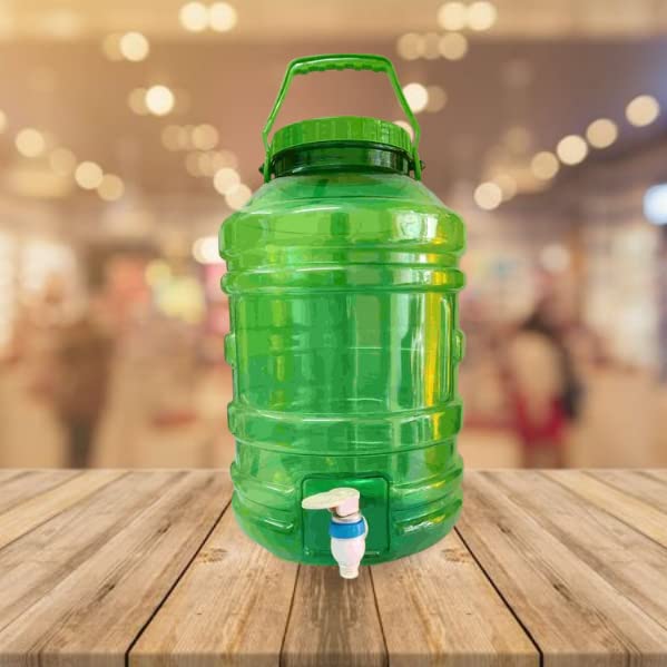 PureAction 10 Litre Plastic Water Dispenser Bottle Can with Handle and ...