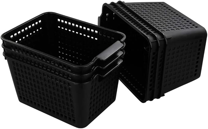 Amazon.com: Begale Plastic Storage Basket Desktop Organizer, Set of 6 ...