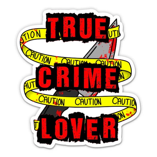Amazon.com - True Crime Lover Sticker - 3" Laptop Sticker - Waterproof ...