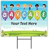 Amazon.com: Voila Print Custom Daycare Now Enrolling Yard Sign ...