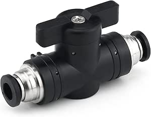 Amazon.com: 1/4 Push Connect Valve DGHAOP Push to Connect Fitting Ball ...