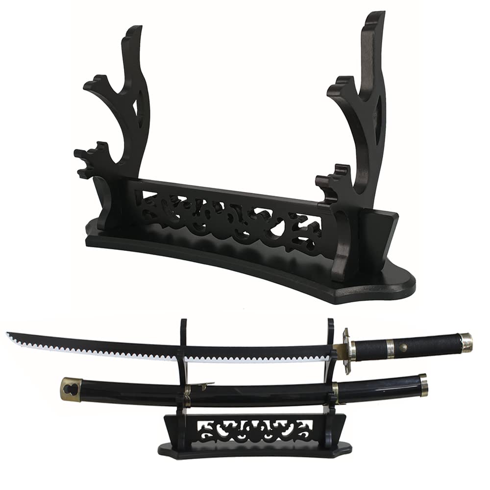 Snapklik.com : Sword Stand Display Sword Rack, Wood Sword Katana Wall ...