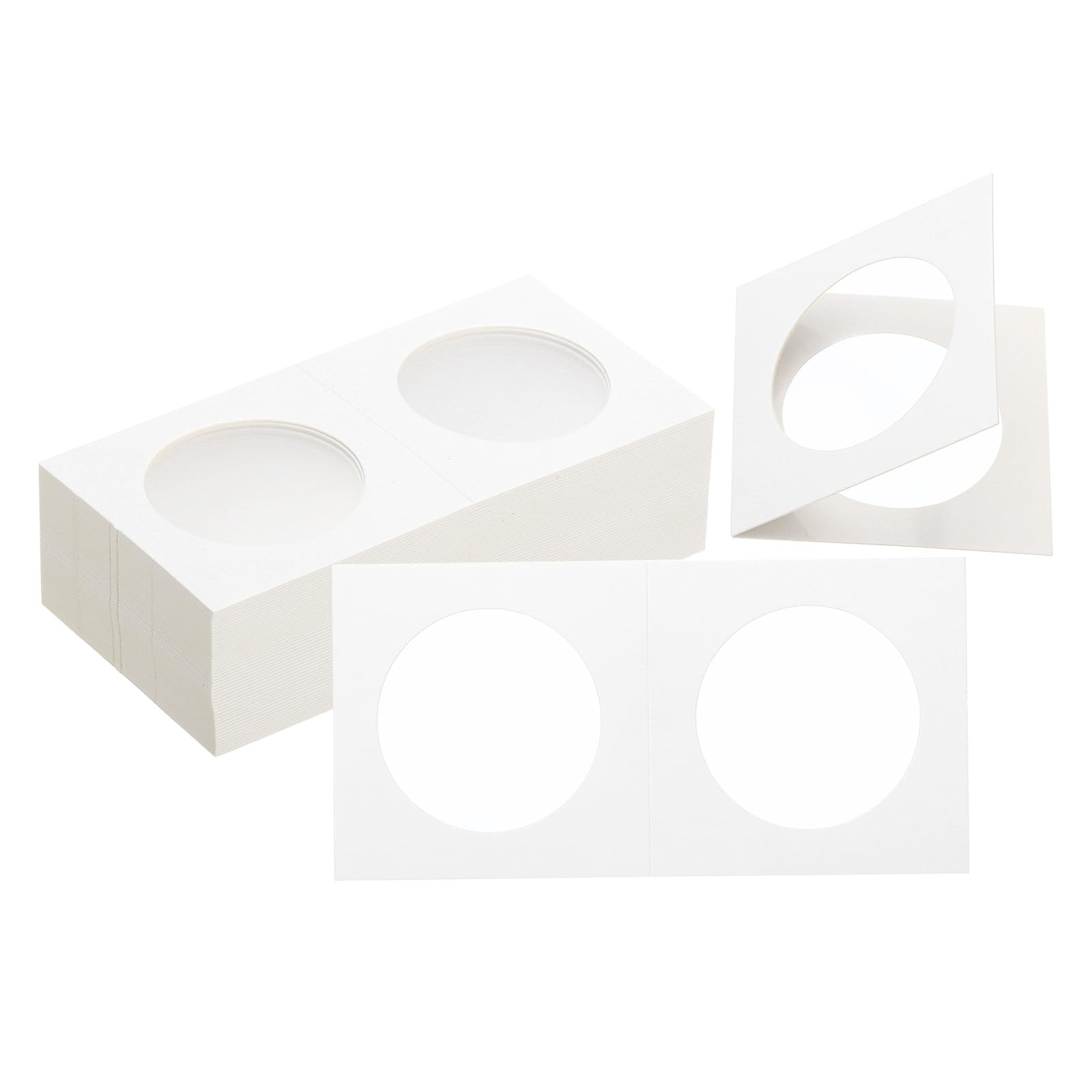 Amazon.com : PATIKIL 2 x 2 Coin Flips, 100 Pack 35mm Cardboard Coin ...