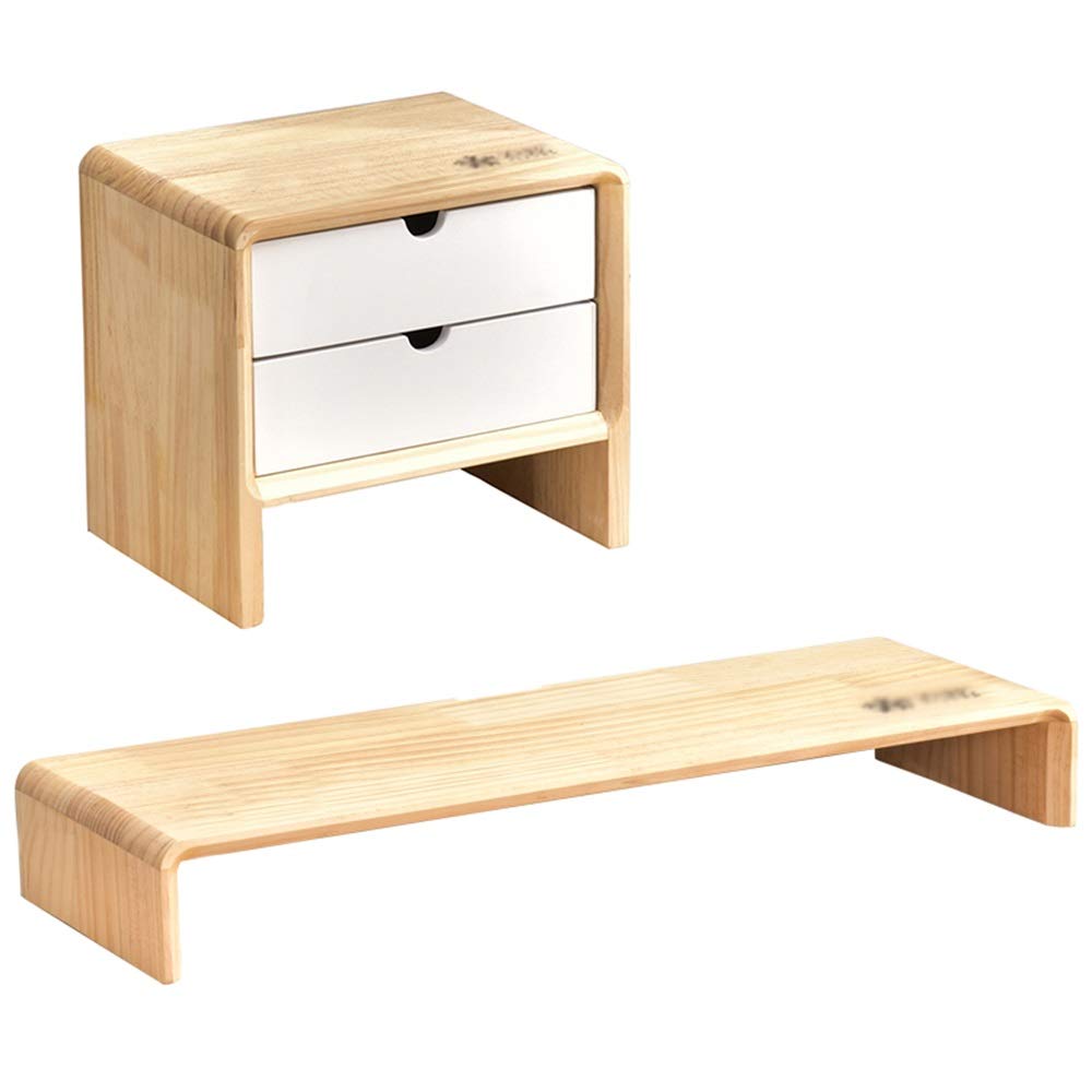 Buy Wooden Monitor Stand With Keyboard Storage Space,Ergonomic Design ...