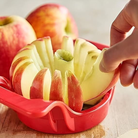 Mini Apple Slicer Corer Cutter Divider with 8 Stainless Steel Sharp ...