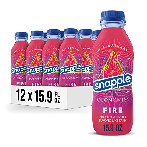 Snapple Elements Fire Dragonfruit Juice Drink, 15.9 Fl Oz Recycled ...