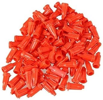 100 PCS Syringe Tip Caps,Dispensing Needle Tip Plugs Plastic Screw Type ...