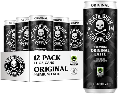 Amazon.com: Death Wish Coffee, Iced Coffee Cold Brew, 8g Protein, Fair ...