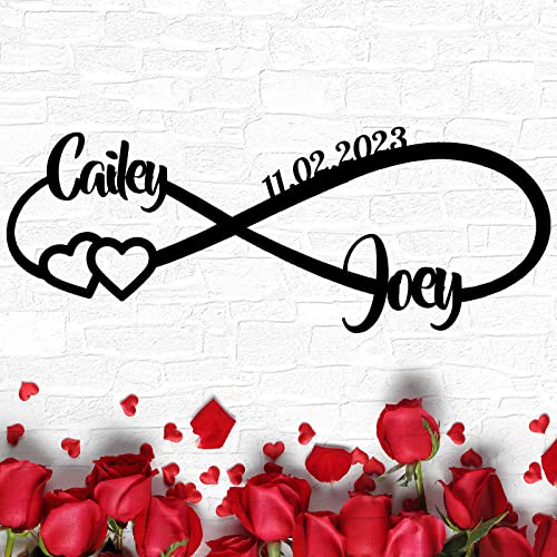Amazon.com: Personalized Infinity Metal Name Sign, Custom Infinity ...