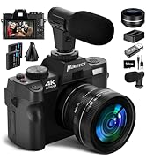 Amazon.com : Monitech 4K Digital Camera for Photography, 48MP Vlogging ...