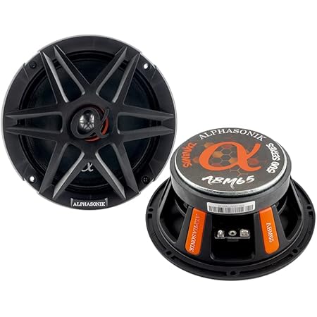 Amazon.com: 4 New (2 Pairs) Alphasonik AS26 6.5 inch 350 Watts Max 3 ...
