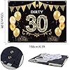 Amazon.com: PAKBOOM Dirty 30 Backdrop Banner Background - 30th Thirty ...