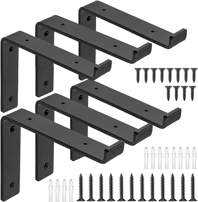 Rose Gold Heavy Duty for DIY Floating Shelf, 1/5 inch Thick Brackets ...