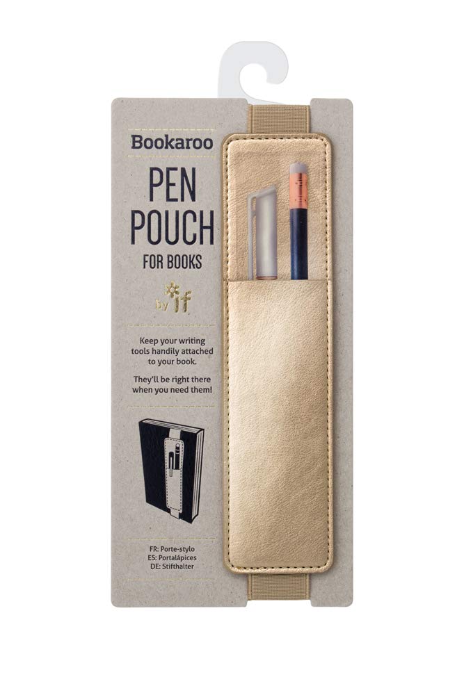 Bookaroo Pen Pouch Gold : Amazon.co.uk: Stationery & Office Supplies