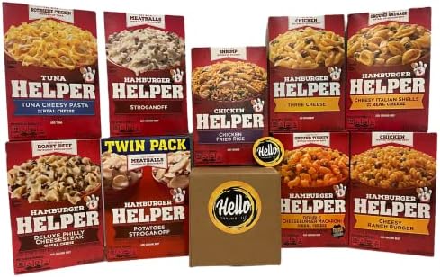 Amazon.com : Hamburger Helper Variety Pack of 9- Crunchy Taco, Philly ...