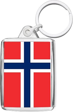 Pixly® Norway Flag Keyring Key Fob Country Keychain Keepsake Norwegian ...
