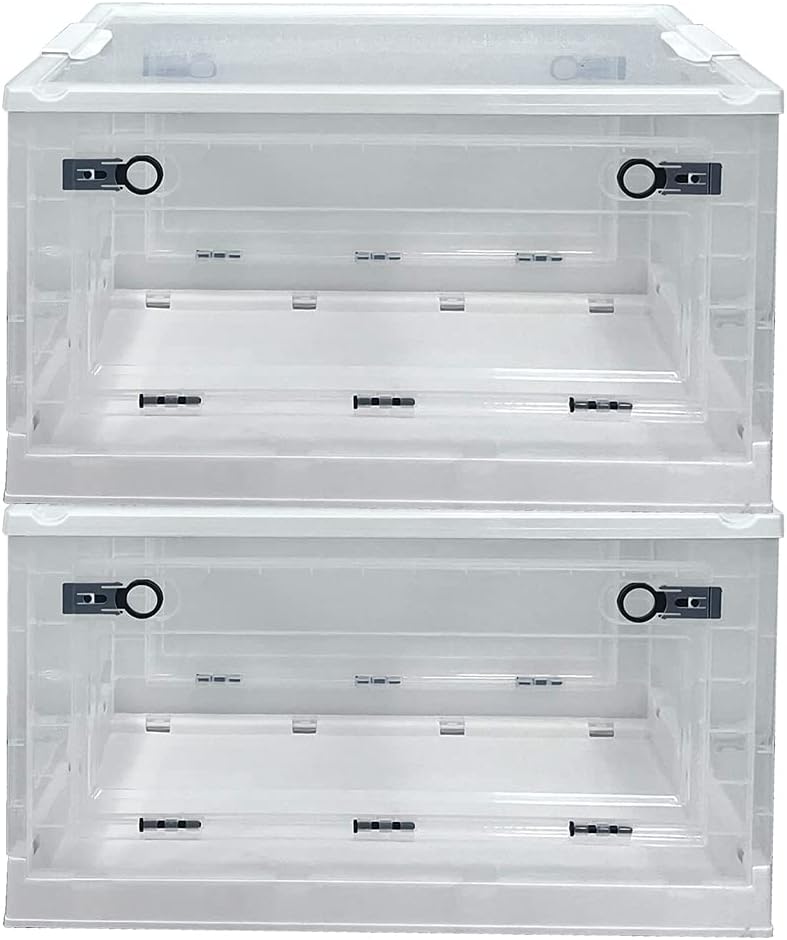 Amazon.com: 4utoHydra 2 PCS Collapsible Storage Bins, 80L Plastic ...