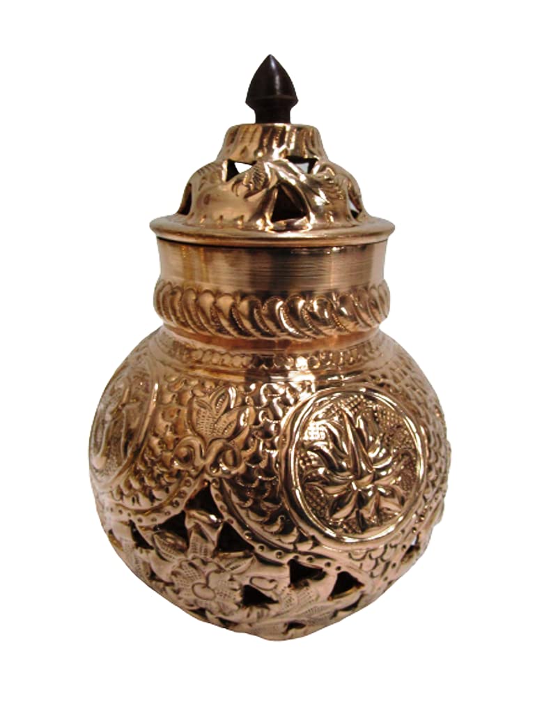 Buy Brass Blessing : 100% Copper - Hindu Goddess Garbo - Diya Pot ...