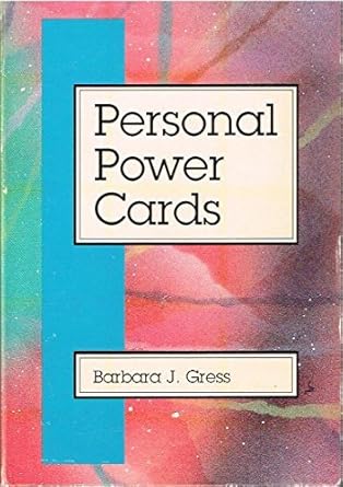 Amazon.co.jp: Personal Power Cards : Gress, Barbara: Foreign Language Books