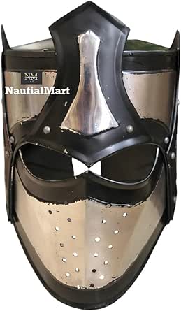 Amazon.com: NauticalMart Kaldor Steel Helmet Medieval Crusader Knight ...