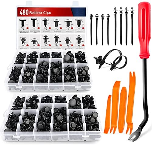 Amazon.com: 1101PCS Car Door Trim Panel Clips Kit, Car Retainer Clips ...