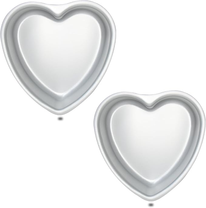Amazon.com: kefyixc Set of 2 Heart-shaped cake pan, heart-shaped cake ...