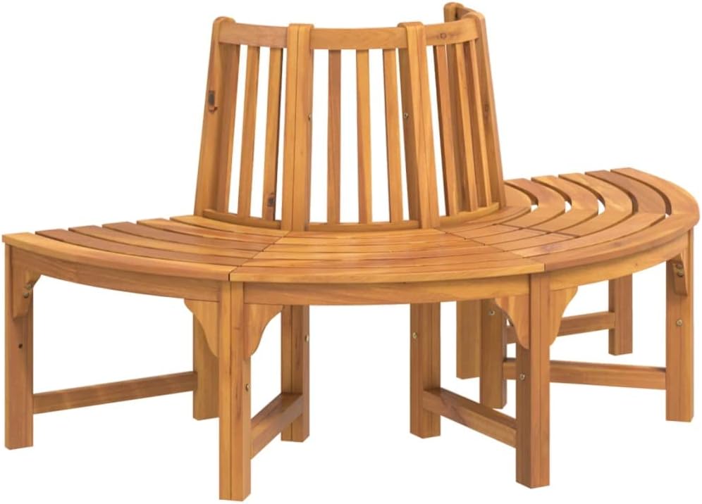 Amazon.com: vidaXL Outdoor Garden & Terrace Eucalyptus Bench, Vintage ...
