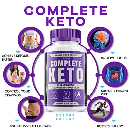 (2 Pack) Original Complete Keto Pills, Keto Complete Max 800 mg, The ...