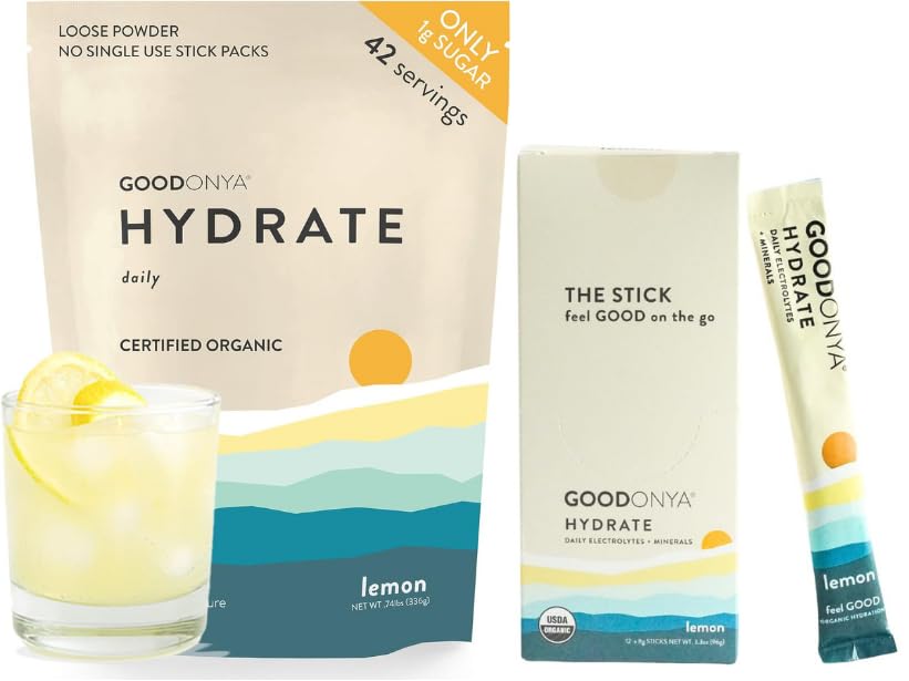 Amazon.com: GOODONYA Organic Hydration Electrolyte Powder | 42 Serving ...