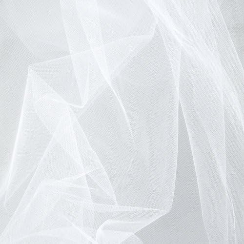 WHITE STIFF NET ULTRA STIFF NET TUTU FOREST WHITE TULLE FABRIC MESH ...