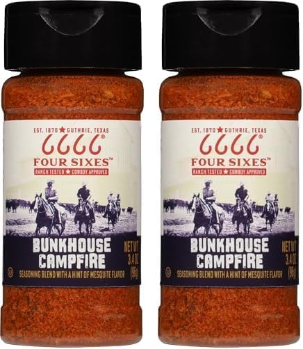 Amazon.com : 6666 Four Sixes Bunkhouse Campfire Seasoning, 3.4 Ounce ...