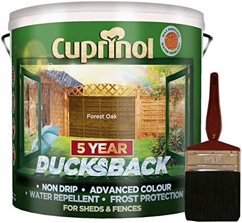 Cuprinol 5 Litre, 5 Year Ducksback Colours Forest Oak : Amazon.co.uk ...