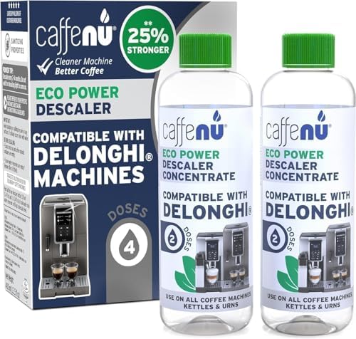 Coffee Machine Descaler (236ml - 2 uses) Compatible with Delonghi ...