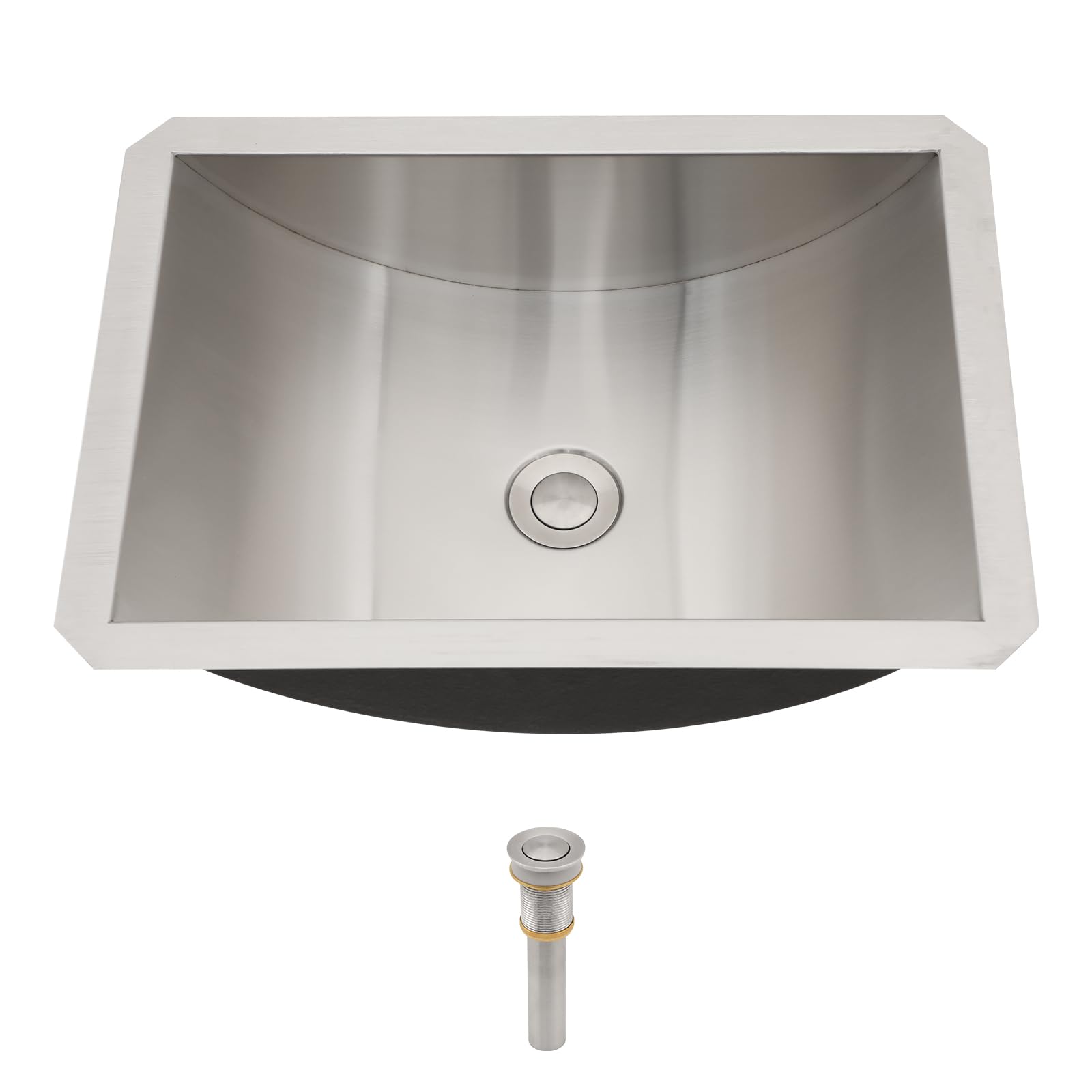 Snapklik.com : Sarlai Stainless Steel Bathroom Sink Undermount - 18"x13 ...