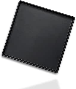 Amazon.com: VCREATC Small Square Serving Tray (9 inch), Durable Black ...