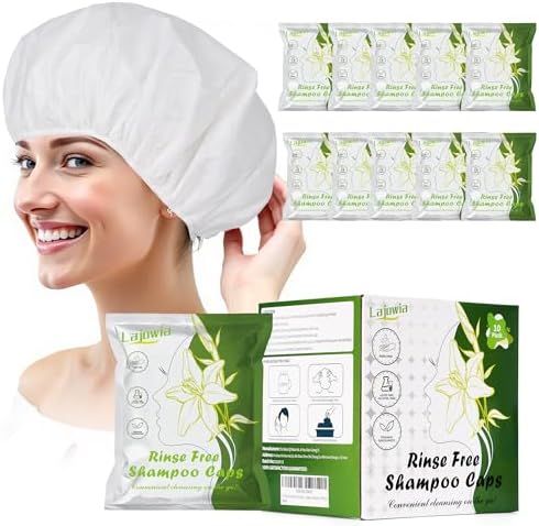 Amazon.com : Lajowia 10 Pack Shampoo Caps No Need Rinse, Waterless ...