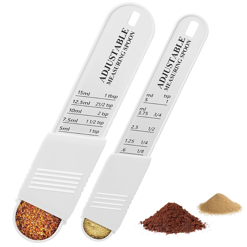 HASTHIP® 2pcs Kitchen Measuring Spoons 5 In 1 Precision Kitchen ...