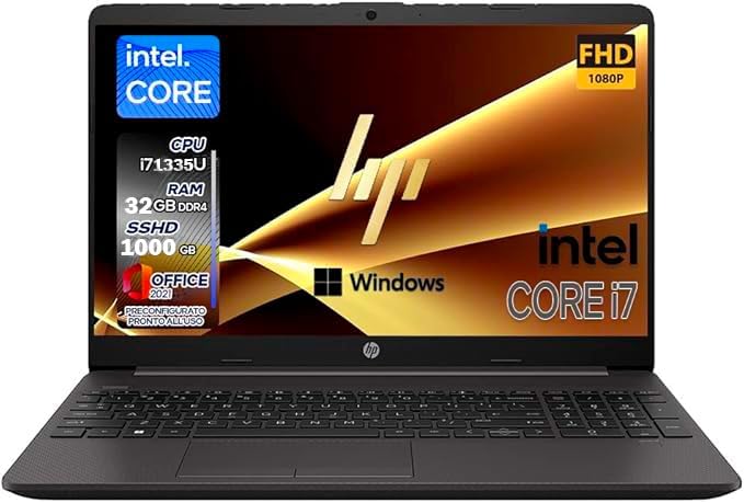 HP 250 G10, PC Portatile CPU Intel Core i7-1355U 13th 10 Core, fino a ...