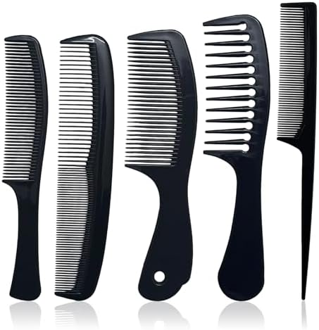 Amazon.com : WOXVM Hairdressing Combs Set, 5 Pack Wide Tooth Combs ...