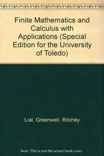 Finite Mathematics and Calculus with Applications (Special Edition for ...