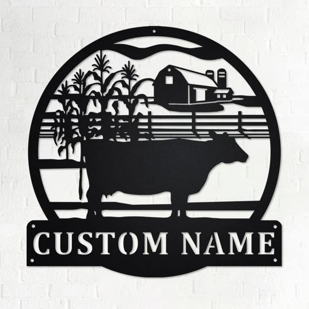 Amazon.com : Metal Farm Barn Metal Sign, Custom Metal Farm Name Sign ...
