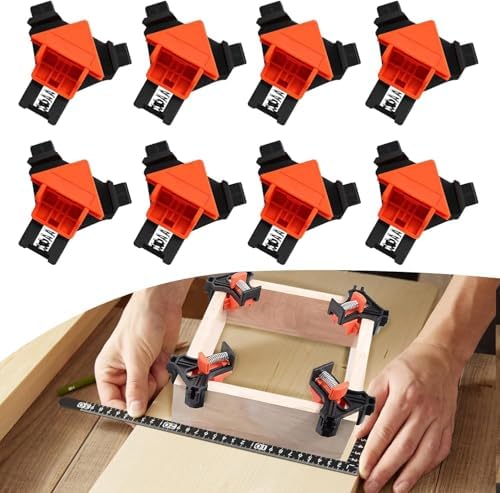 HiFam 8pcs 90 Degree Angle Clamps, Corner Woodworking Clip, Right Angle ...