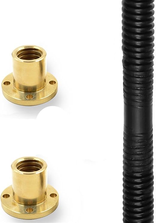 Stainless Steel Threaded Rod Lead Screw,Brass Nut, Threaded backlash 1 ...